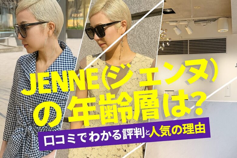 JENNE（ジェンヌ）の年齢層は？口コミでわかる評判と人気の理由